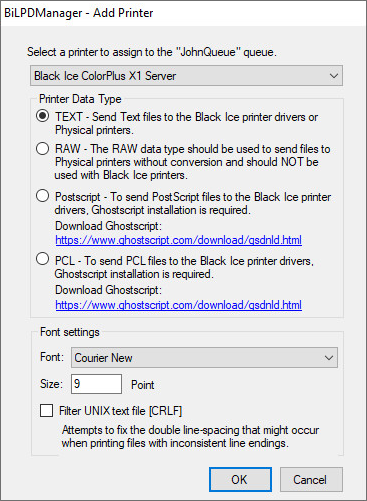 How To Set Up Lprlpd Generic Text Printer On Windows 10 To Print Text Files To Win 2016 Server